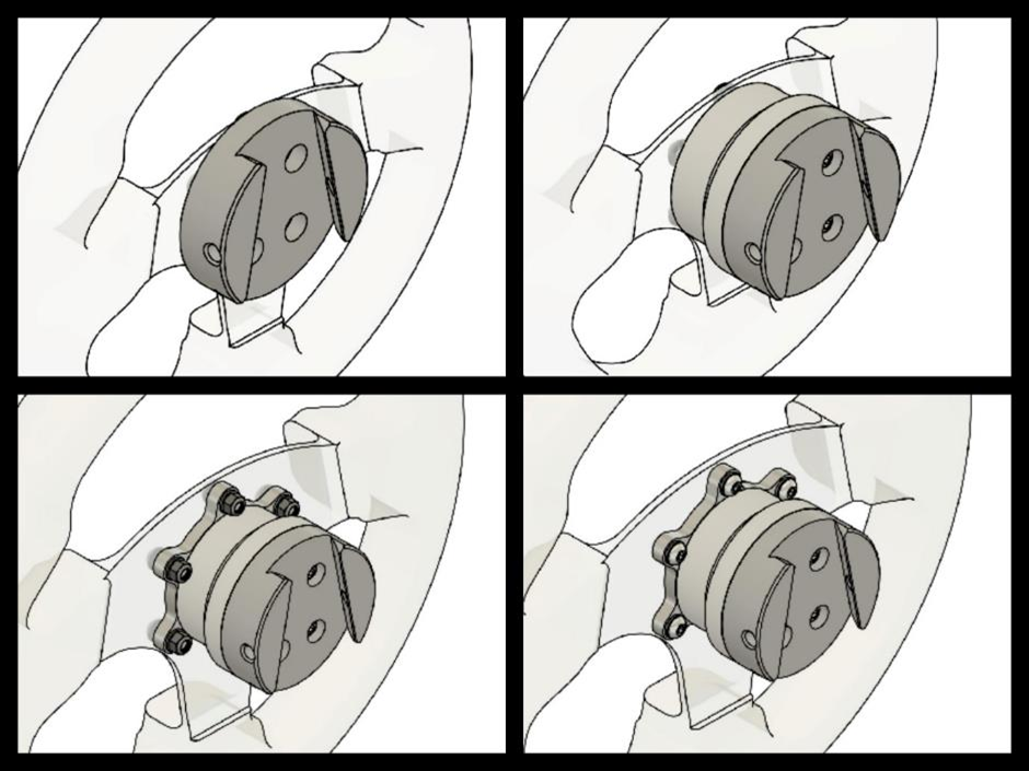 Installing Quick release to a wheel - Simucube Online Guide